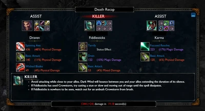 Death Recap | Wiki League of Legends | Fandom