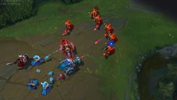 League Of Legends Minions Fighting