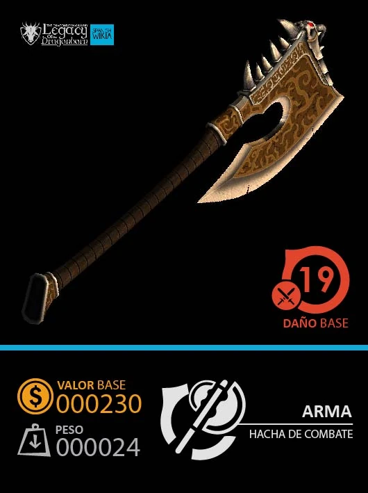 Hacha Ancestral de Ghorbash | Legacy Of Dragonborn Wikia | Fandom