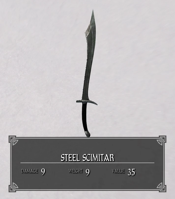 Steel Scimitar | Legacy of the Dragonborn - deutsch Wiki | Fandom