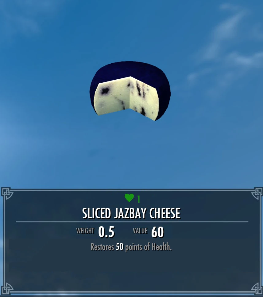 Sliced Jazbay Cheese | Legacy of the Dragonborn | Fandom