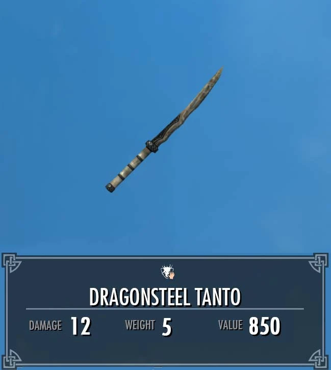 Dragonsteel Tanto | Legacy of the Dragonborn | Fandom
