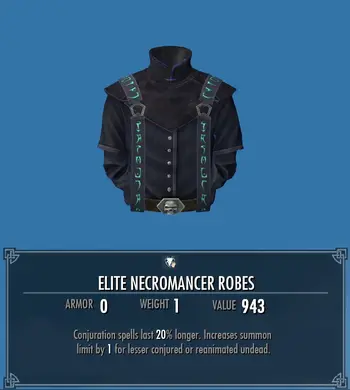 Runic Necromancer Robes | Legacy of the Dragonborn | Fandom