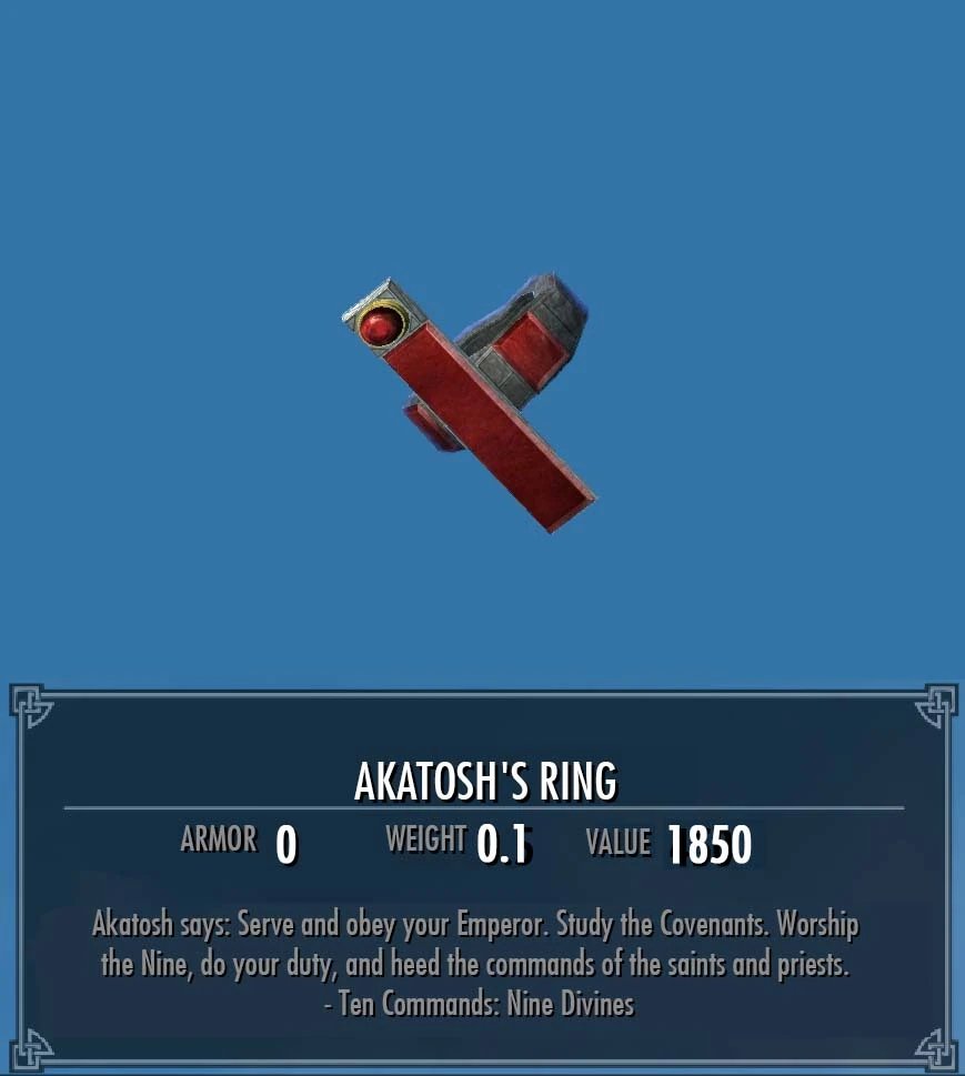 Akatosh's Ring | Legacy of the Dragonborn | Fandom