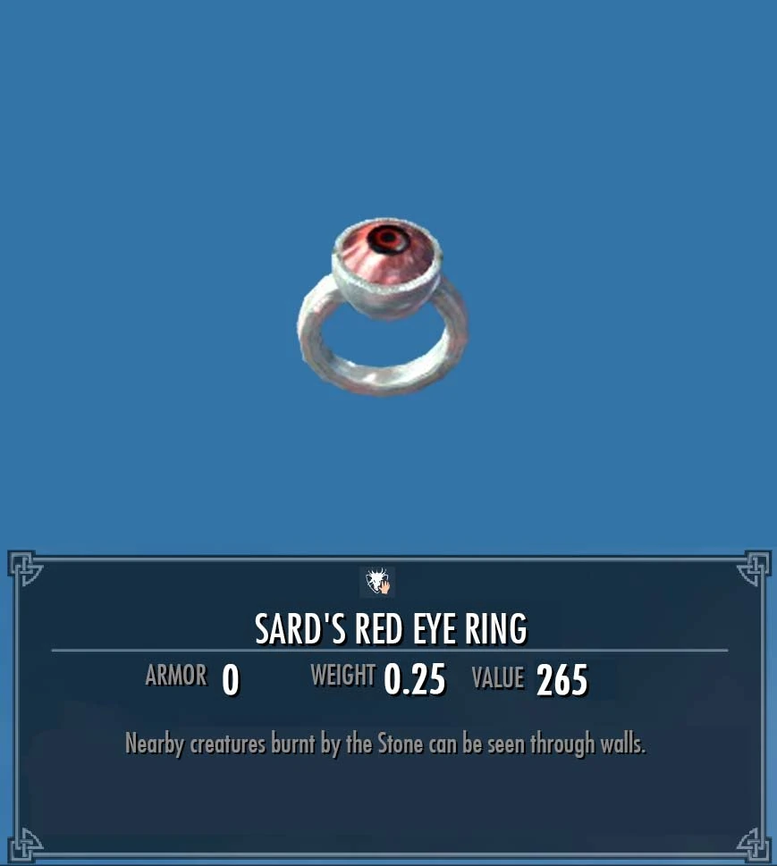 Sard's Red Eye Ring | Legacy of the Dragonborn | Fandom