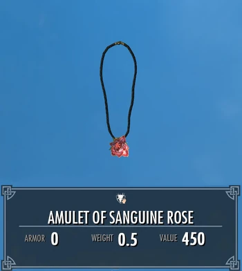 Amulet of Sanguine Rose | Legacy of the Dragonborn | Fandom