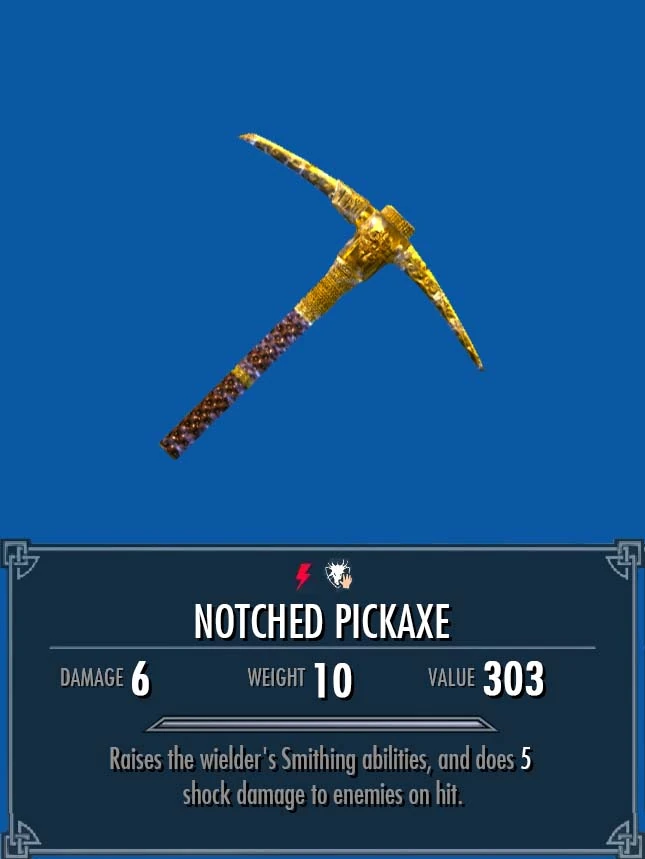 Notched Pickaxe | Legacy of the Dragonborn | Fandom