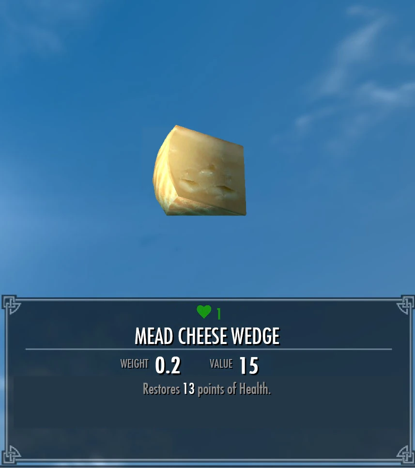 Mead Cheese Wedge | Legacy of the Dragonborn | Fandom