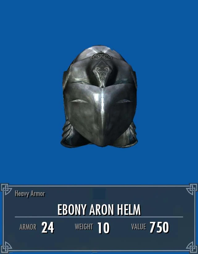 Ebony Aron Helm | Legacy of the Dragonborn | Fandom