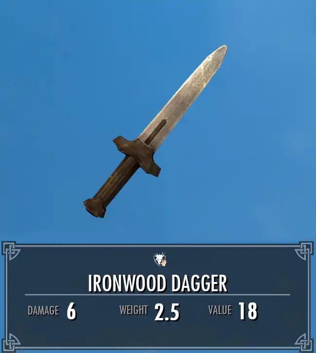Ironwood Dagger Legacy Of The Dragonborn Fandom