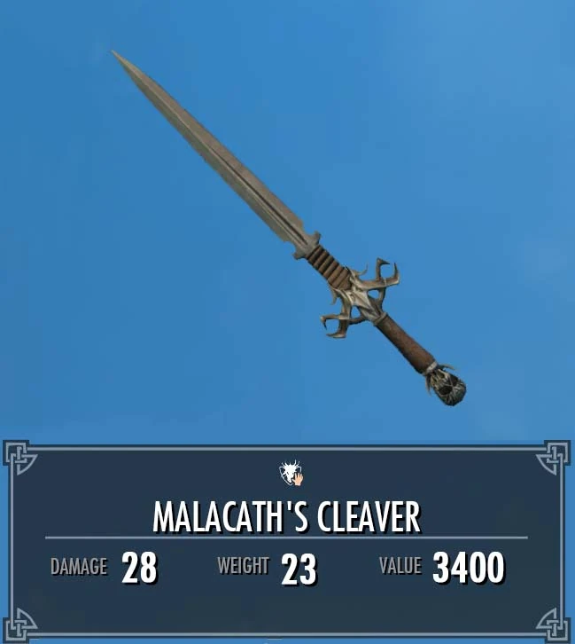 Malacath's Cleaver | Legacy of the Dragonborn | Fandom