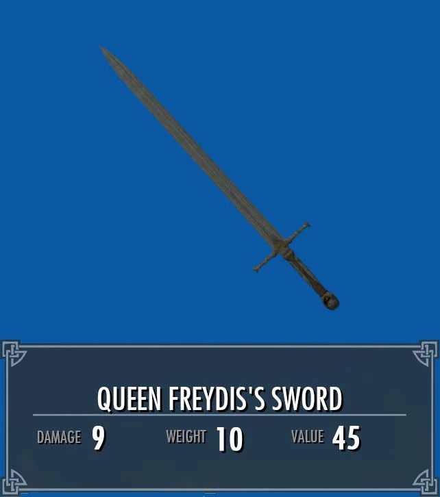Queen Freydis's Sword | Legacy of the Dragonborn | Fandom