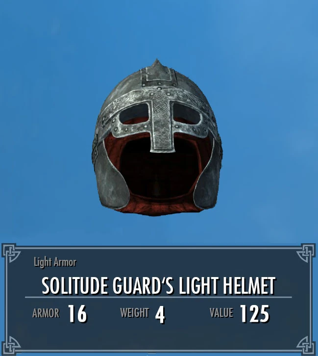 Solitude Guard's Light Helmet | Legacy of the Dragonborn | Fandom
