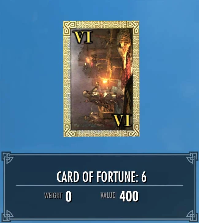 Card of Fortune: 6 | Legacy of the Dragonborn | Fandom