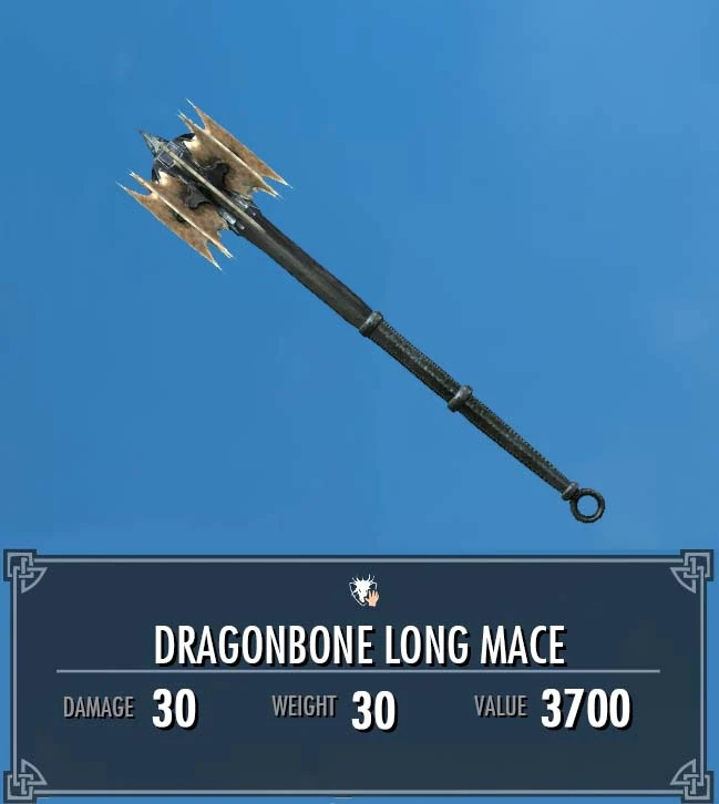 Dragonbone Long Mace | Legacy of the Dragonborn | Fandom
