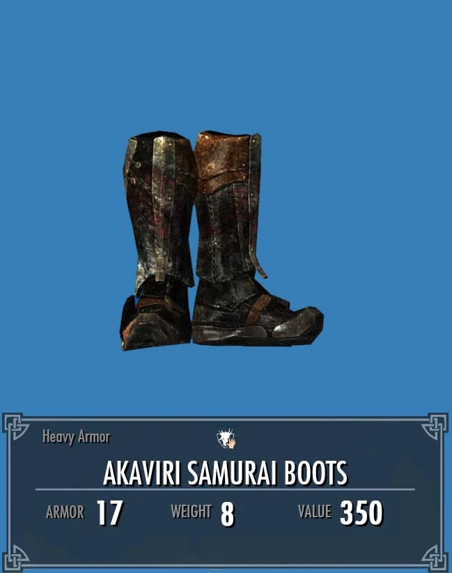 Akaviri Samurai Boots | Legacy of the Dragonborn | Fandom