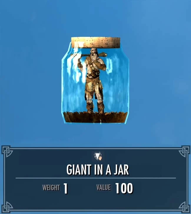 Giant in a Jar | Legacy of the Dragonborn | Fandom