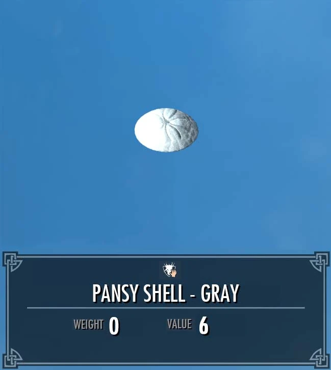 Pansy Shell - Gray | Legacy of the Dragonborn | Fandom