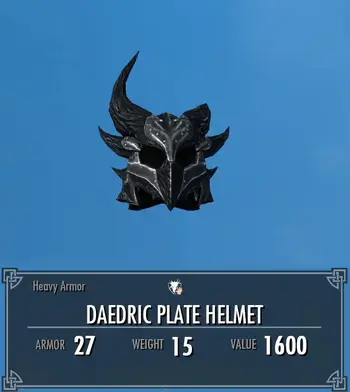 Daedric Plate Helmet | Legacy of the Dragonborn | Fandom