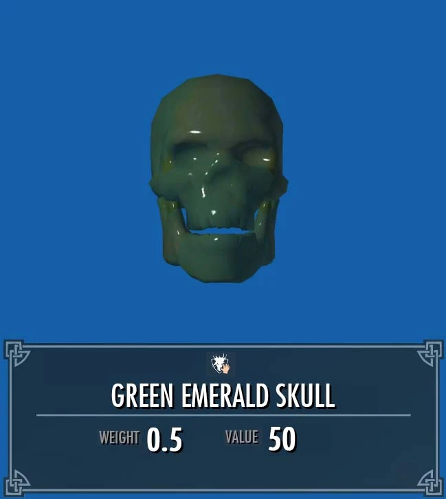 Green Emerald Skull | Legacy of the Dragonborn | Fandom