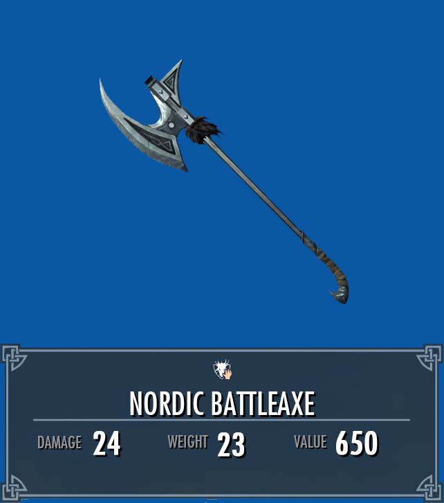 Nordic Battleaxe Legacy Of The Dragonborn Fandom