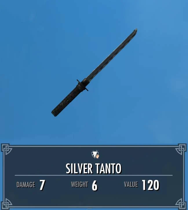 Silver Tanto | Legacy of the Dragonborn | Fandom