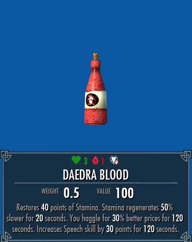 Daedra Blood | Legacy of the Dragonborn | Fandom