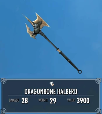 Dragonbone Halberd | Legacy of the Dragonborn | Fandom