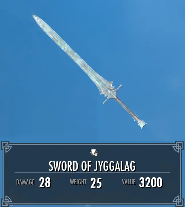 Sword of Jyggalag | Legacy of the Dragonborn | Fandom