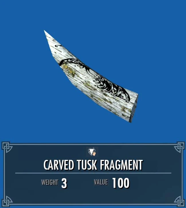 Carved Tusk Fragment | Legacy of the Dragonborn | Fandom