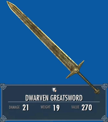 Dwarven Greatsword | Legacy of the Dragonborn | Fandom