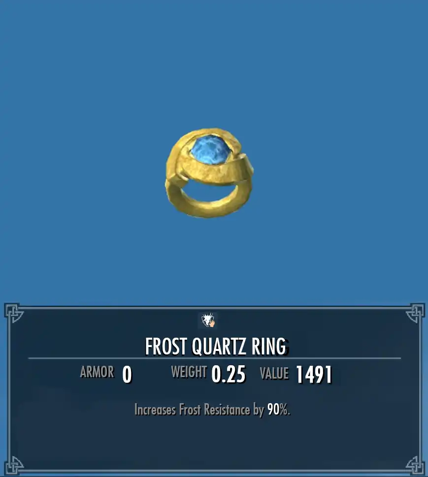 Frost Quartz Ring | Legacy of the Dragonborn | Fandom
