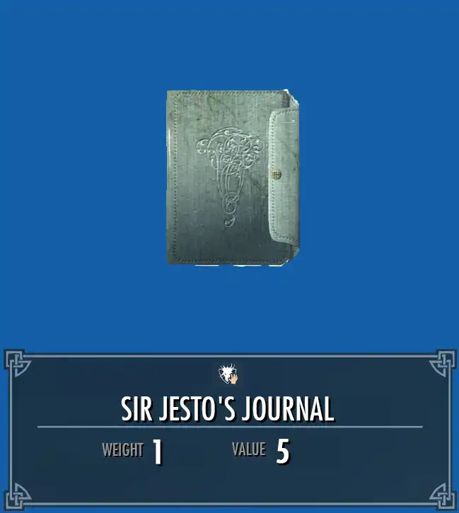 Sir Jesto's Journal | Legacy of the Dragonborn | Fandom
