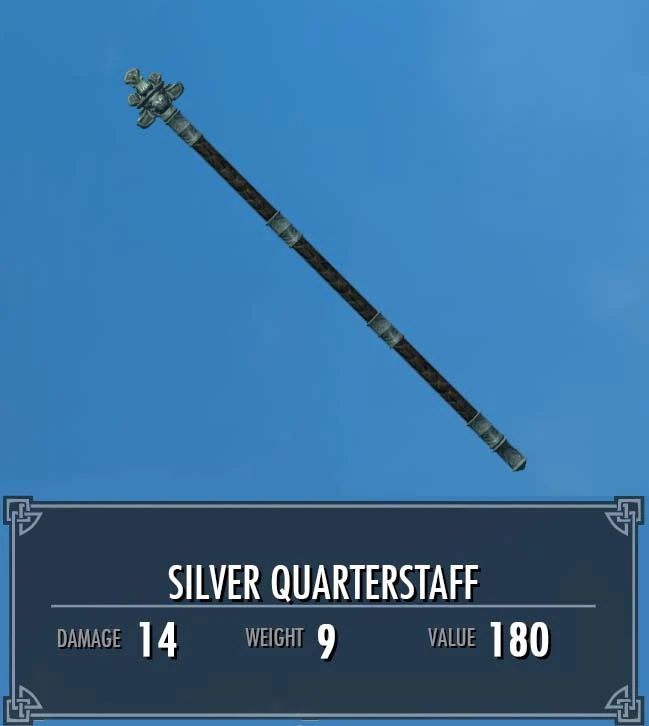 Silver Quarterstaff | Legacy of the Dragonborn | Fandom