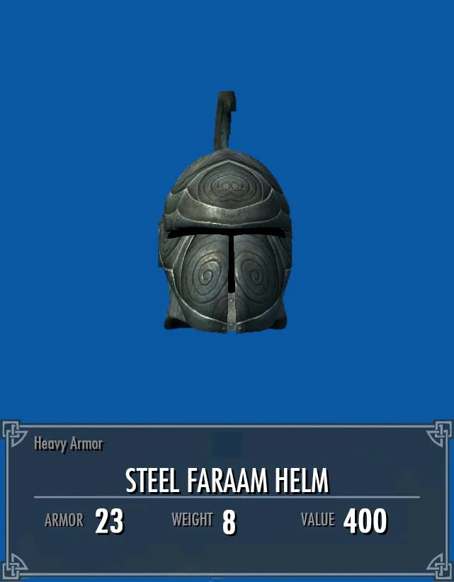 Steel Faraam Helm | Legacy of the Dragonborn | Fandom