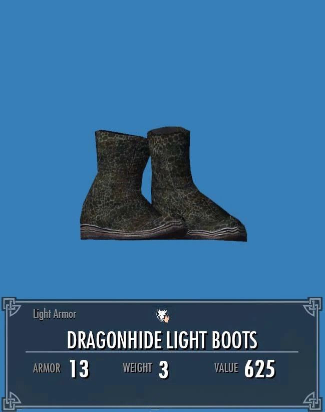 Dragonhide Light Boots | Legacy of the Dragonborn | Fandom