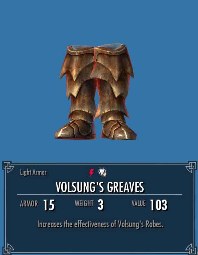 Volsung's Greaves | Legacy of the Dragonborn | Fandom