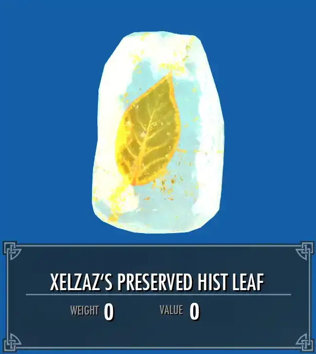 Xelzaz's Preserved Hist Leaf | Legacy of the Dragonborn | Fandom