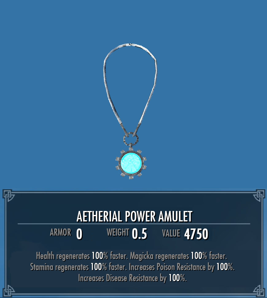 Aetherial Power Amulet Legacy Of The Dragonborn Fandom