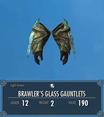 Brawler's Glass Gauntlets | Legacy of the Dragonborn | Fandom