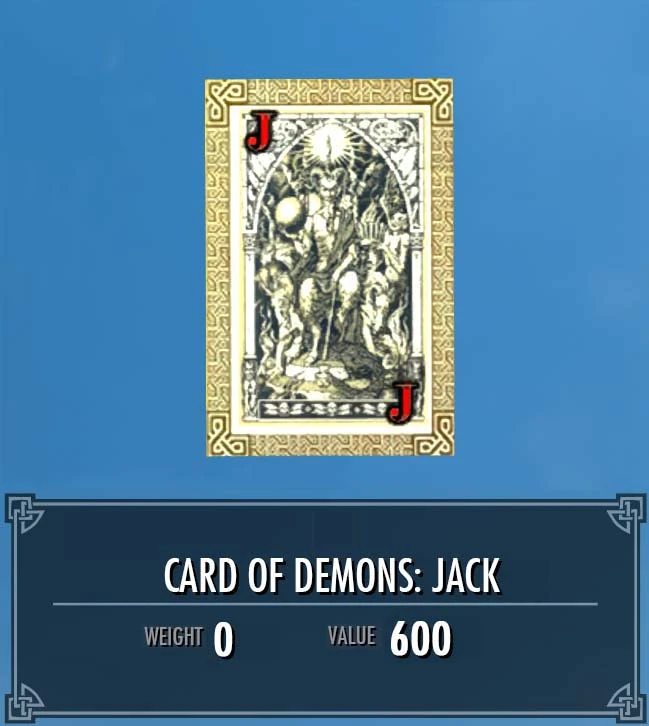 Card of Demons: Jack | Legacy of the Dragonborn | Fandom