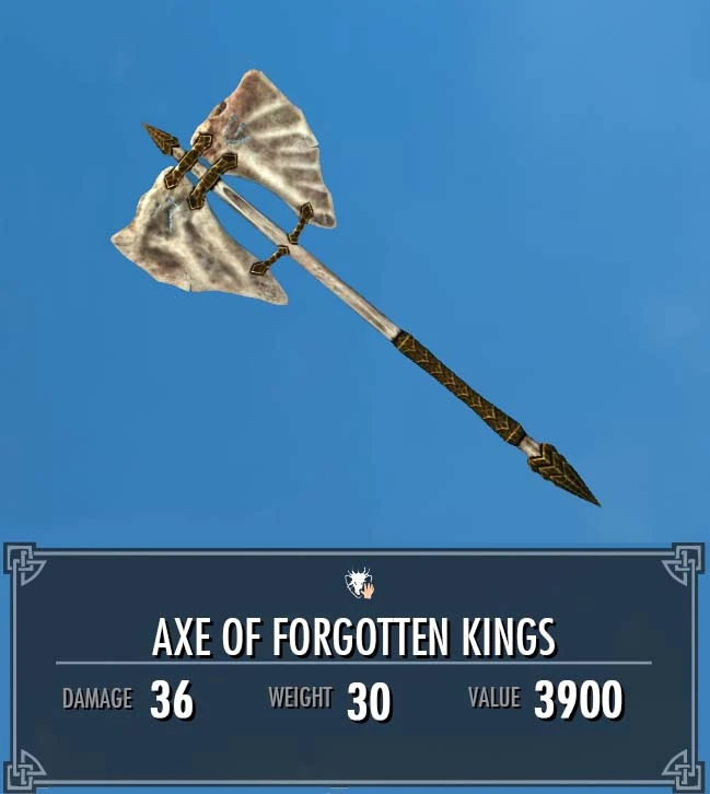 Axe of Forgotten Kings | Legacy of the Dragonborn | Fandom