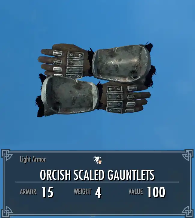 Orcish Scaled Gauntlets | Legacy of the Dragonborn | Fandom