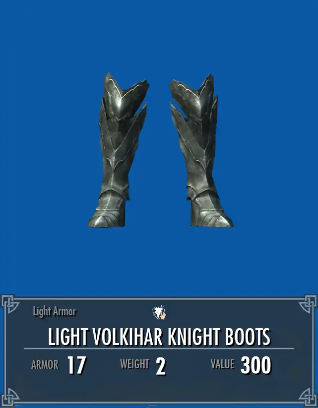 Light Volkihar Knight Boots | Legacy of the Dragonborn | Fandom