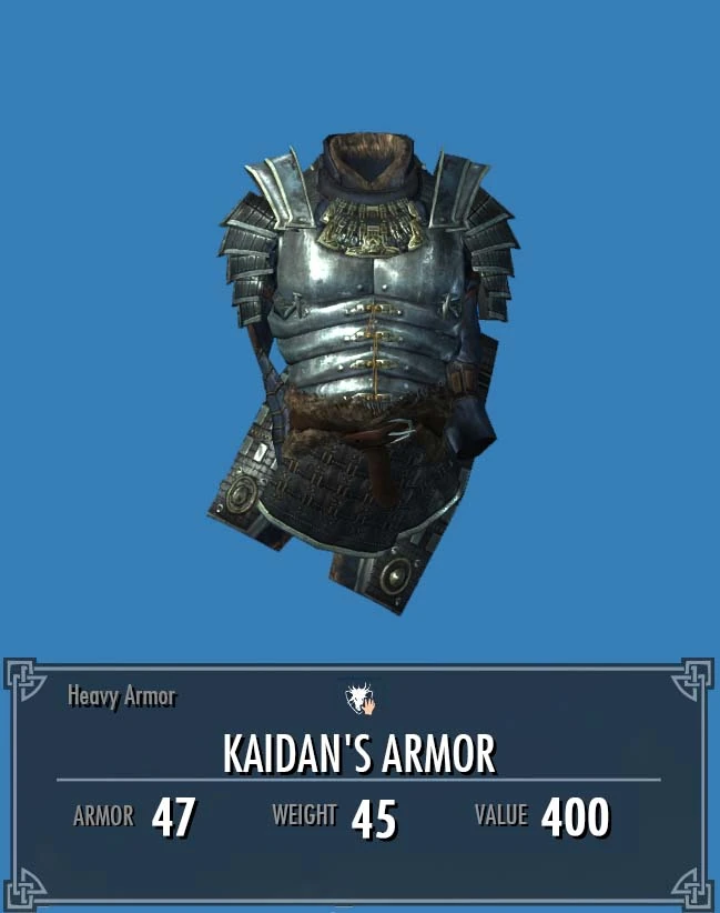 Kaidan's Armor | Legacy of the Dragonborn | Fandom