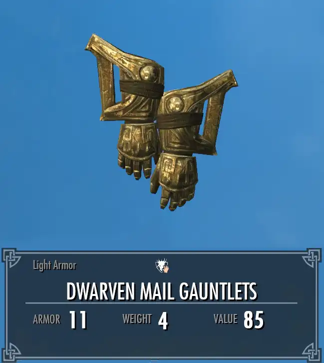 Dwarven Mail Gauntlets | Legacy of the Dragonborn | Fandom