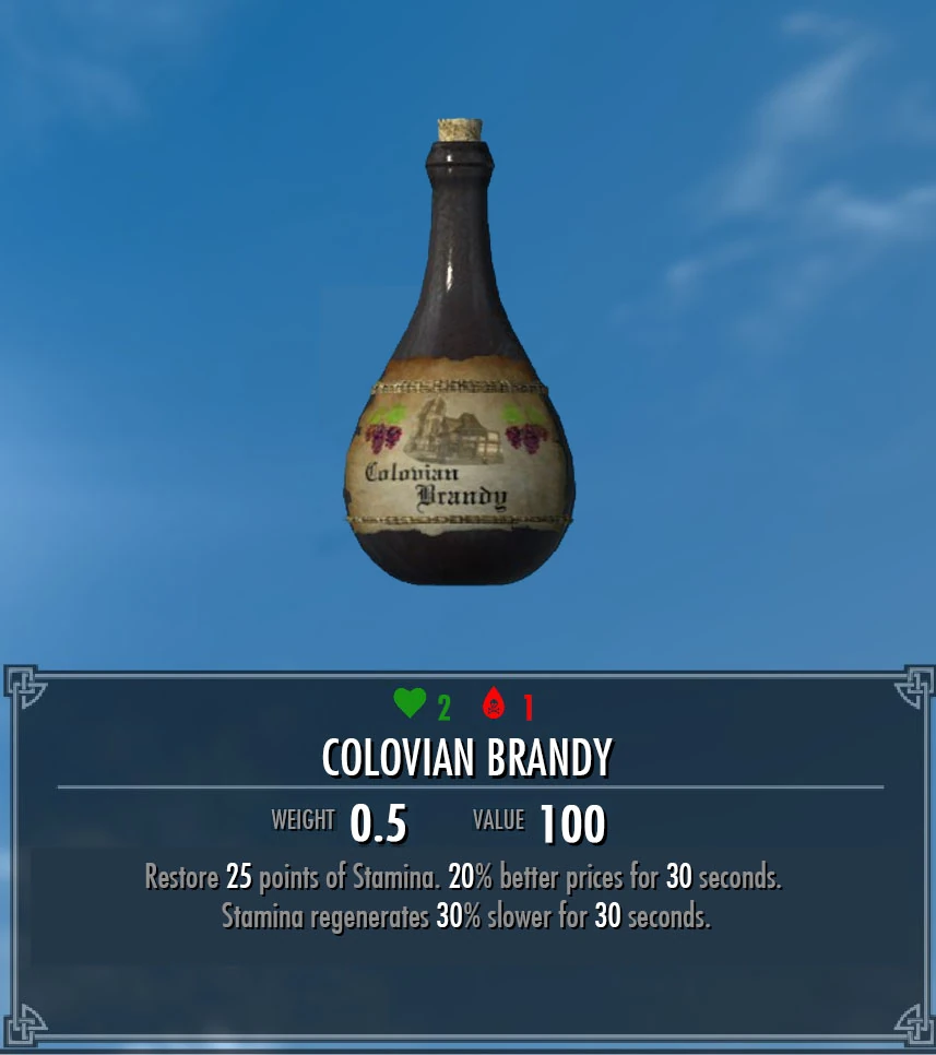 Colovian Brandy | Legacy of the Dragonborn | Fandom
