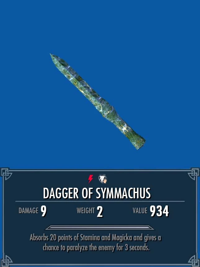 Dagger of Symmachus | Legacy of the Dragonborn | Fandom