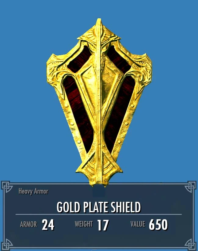 Gold Plate Shield | Legacy of the Dragonborn | Fandom