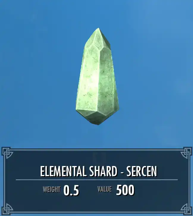 Elemental Shard - Sercen | Legacy of the Dragonborn | Fandom